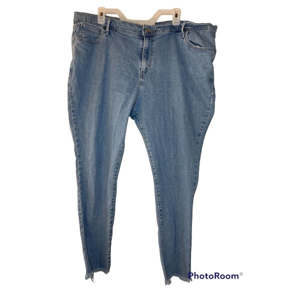 Levi's | Jeans | Levis Womens 72 Highrise Skinny Distressed Blue Jeans ...